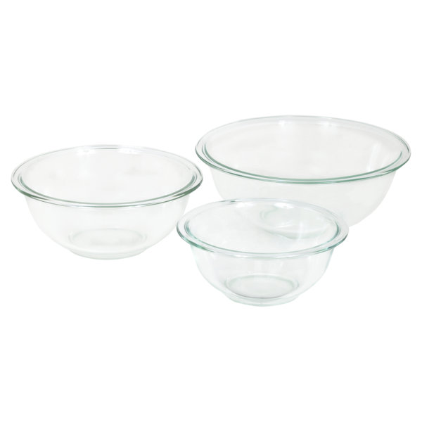 Pyrex Prepware 3 Piece Glass Mixing Bowl Set And Reviews Wayfair Canada